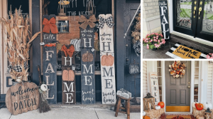 Fall Into Autumn: 25 Cozy Chic DIY Fall Porch Sign & Décor Ideas
